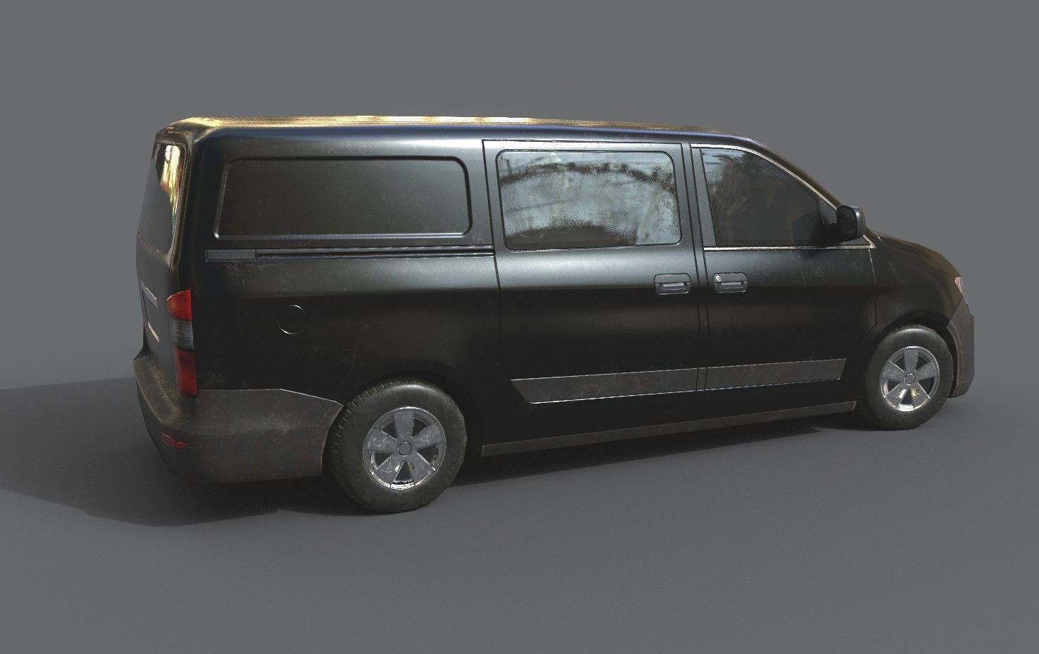 3D model Generic Minivan Black VR / AR / low-poly | CGTrader