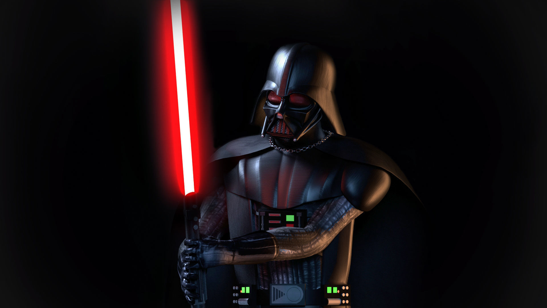 Darth Vader 3D model rigged | CGTrader