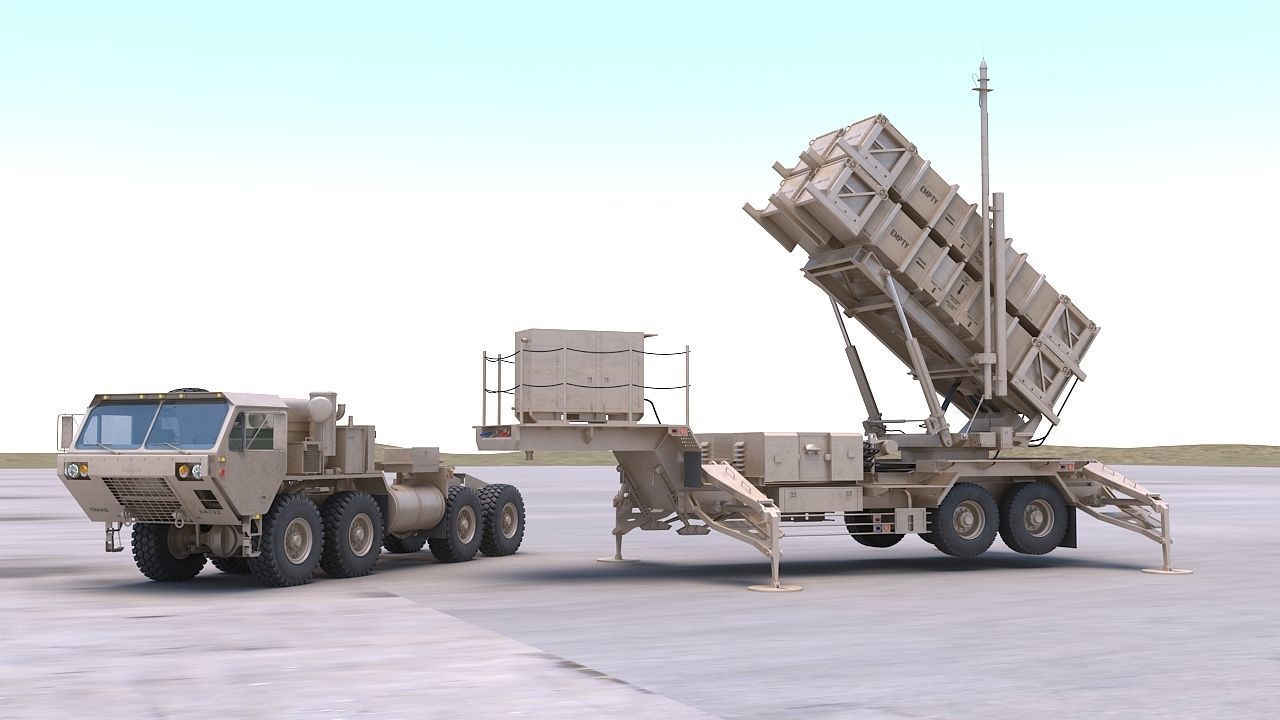 Patriot M901 Launching Station 3D model animated rigged | CGTrader