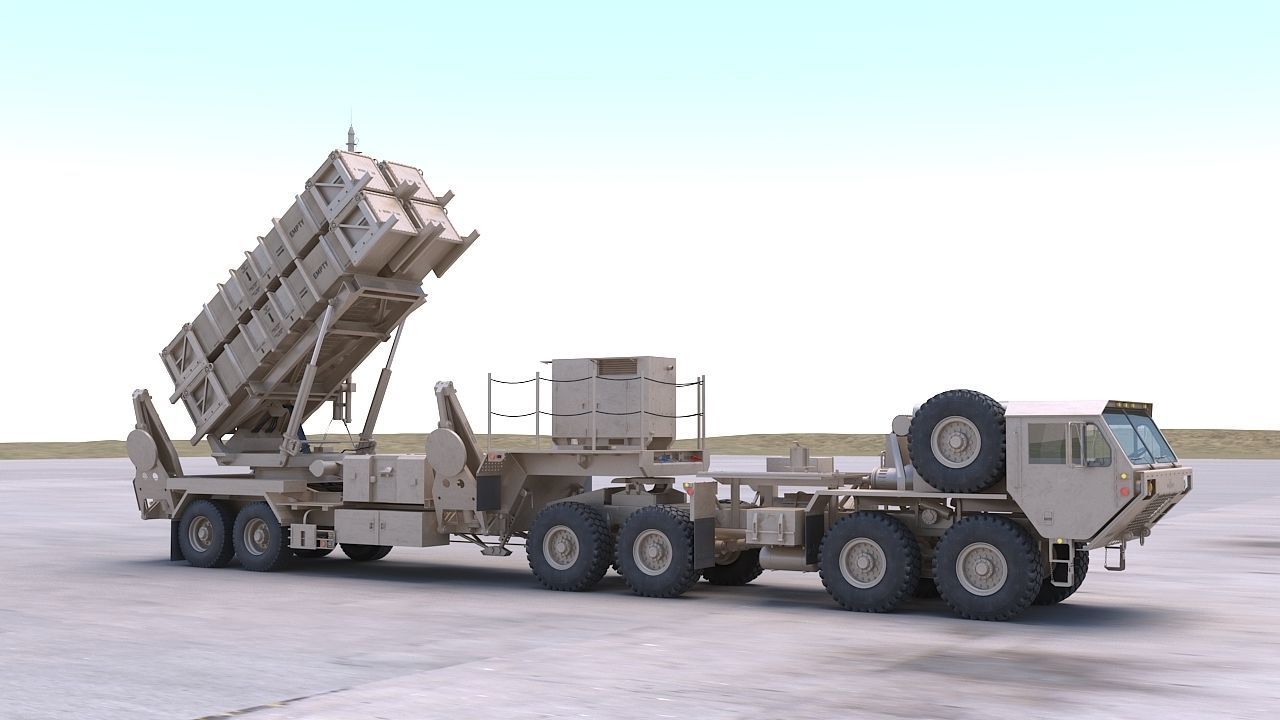 Patriot M901 Launching Station 3D model animated rigged | CGTrader