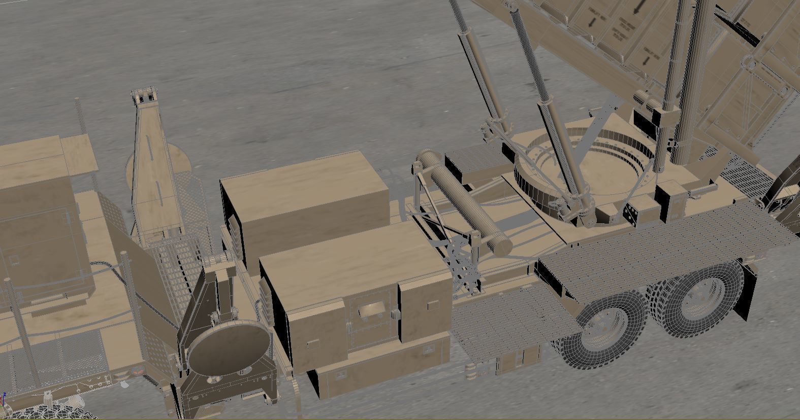 Patriot M901 Launching Station 3D model animated rigged | CGTrader
