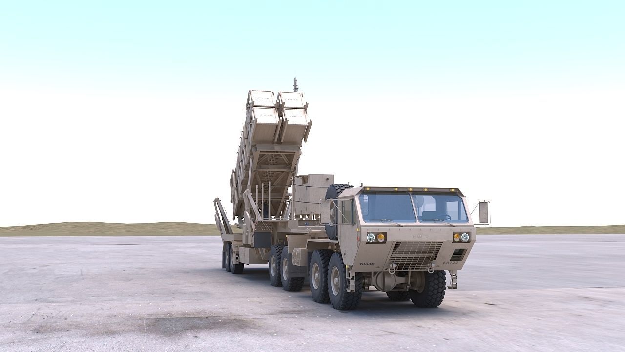 Patriot M901 Launching Station 3D model animated rigged | CGTrader