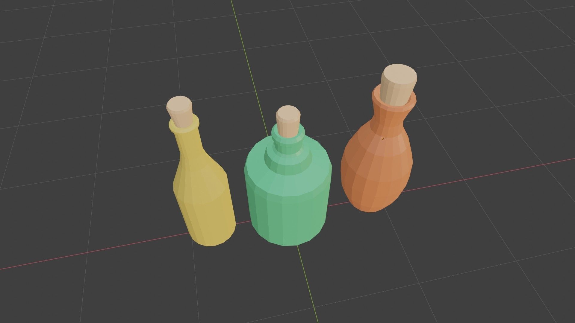 3D model Low poly potion bottle 4 VR / AR / low-poly | CGTrader