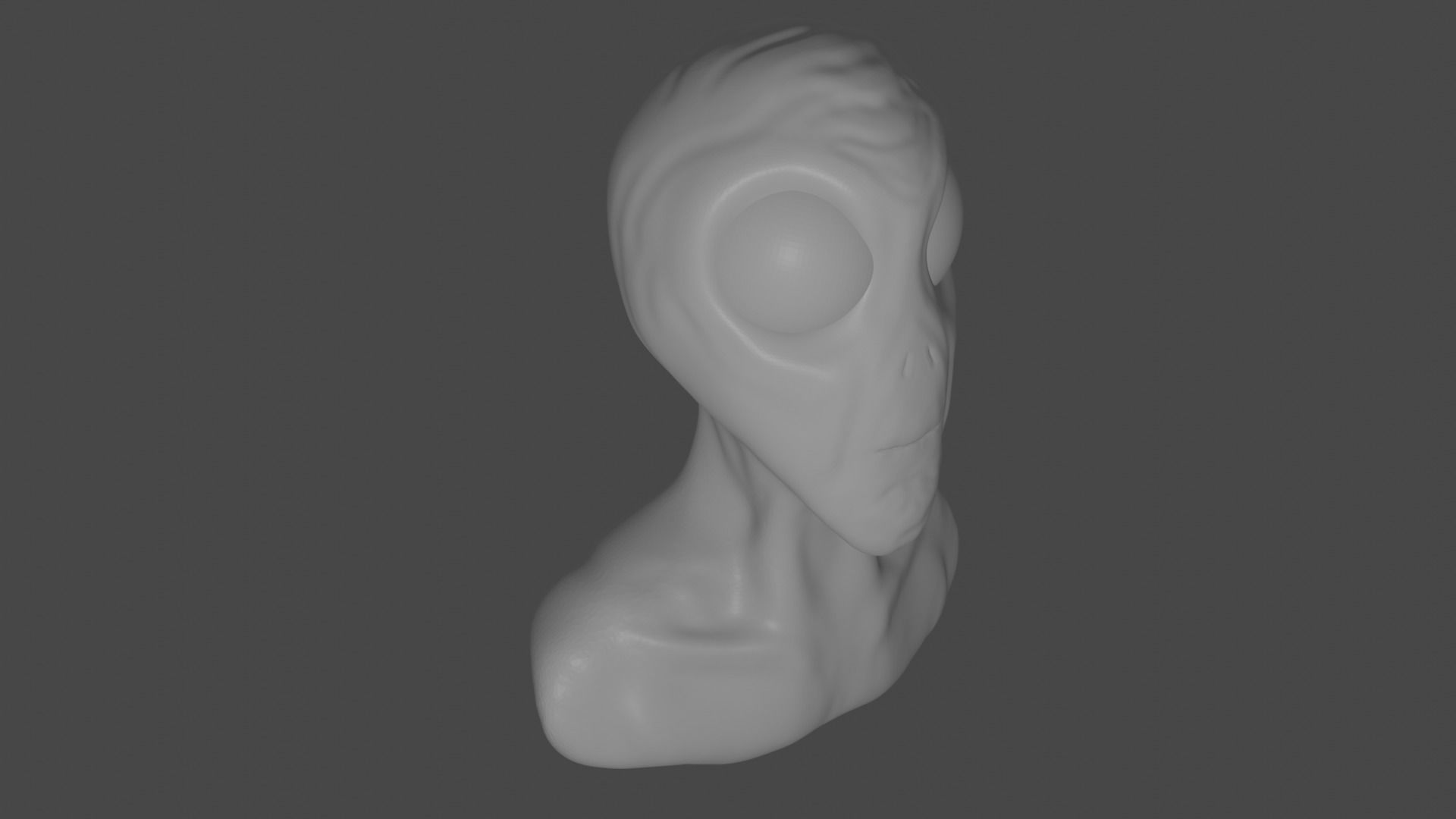 Alien Bust 3D model | CGTrader
