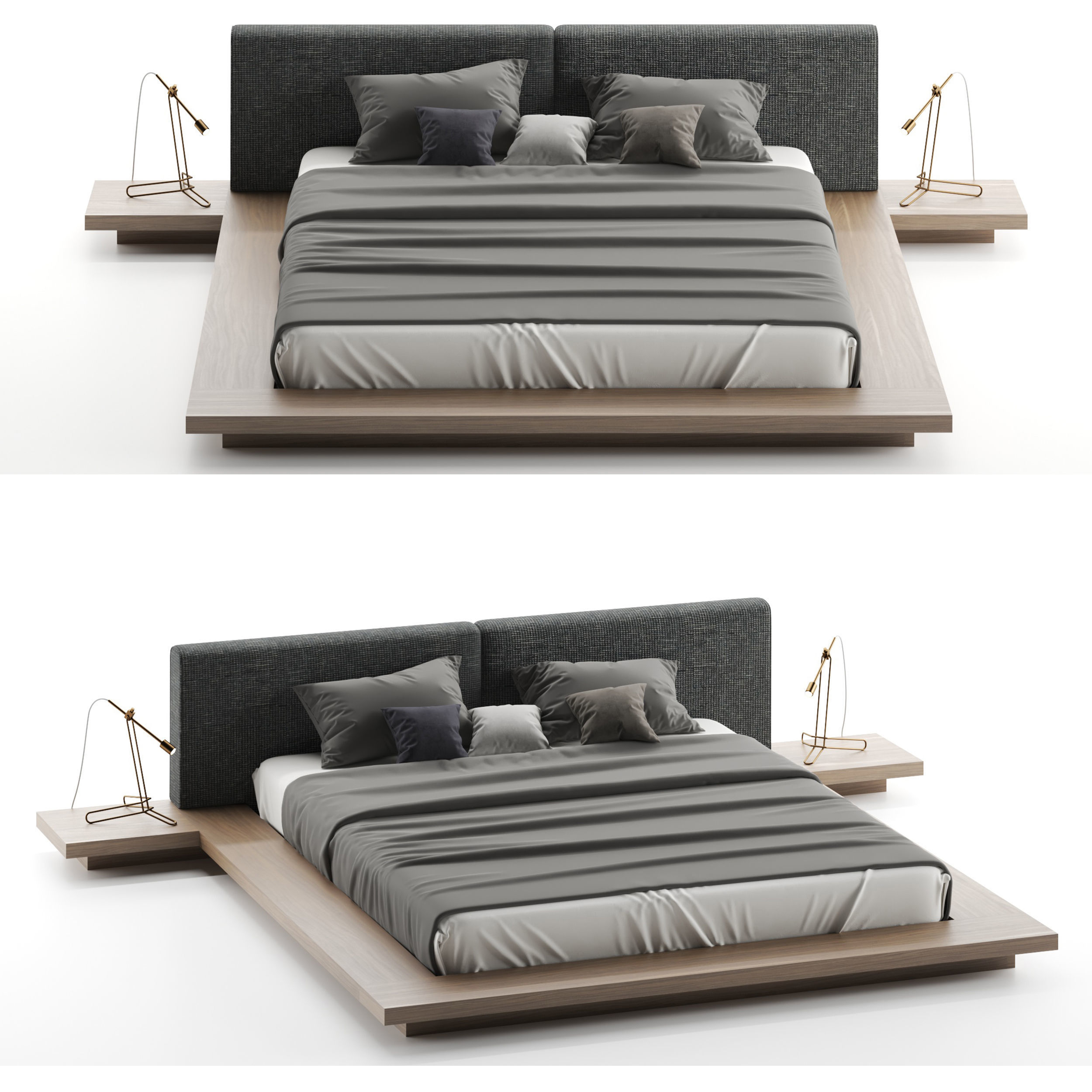 Modloft worth bed 3D | CGTrader