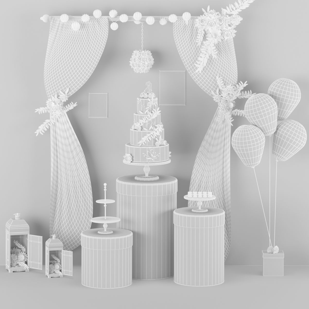 Wedding Cake 3D model 3D model | CGTrader