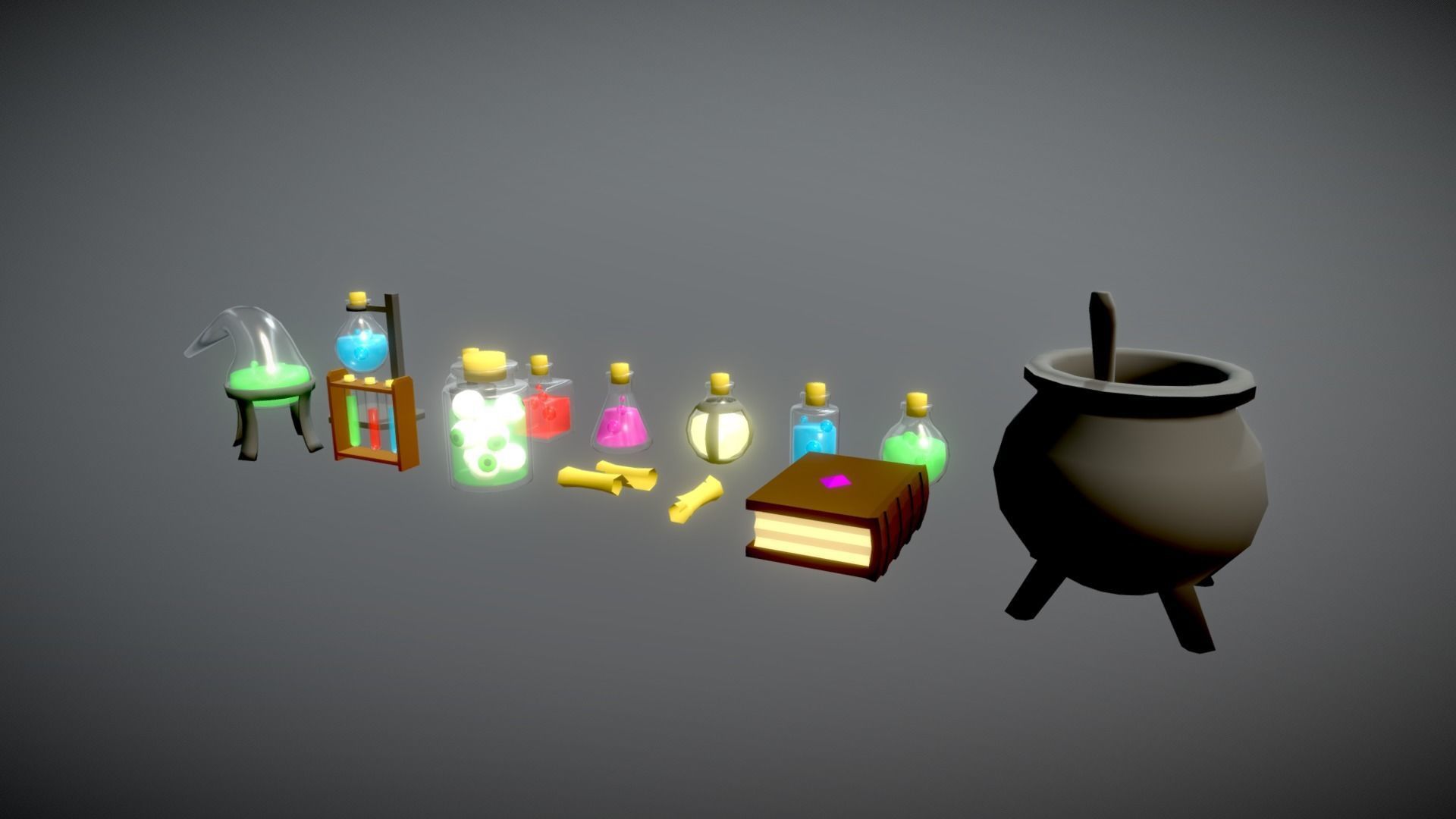 3D model Potion assets VR / AR / low-poly | CGTrader