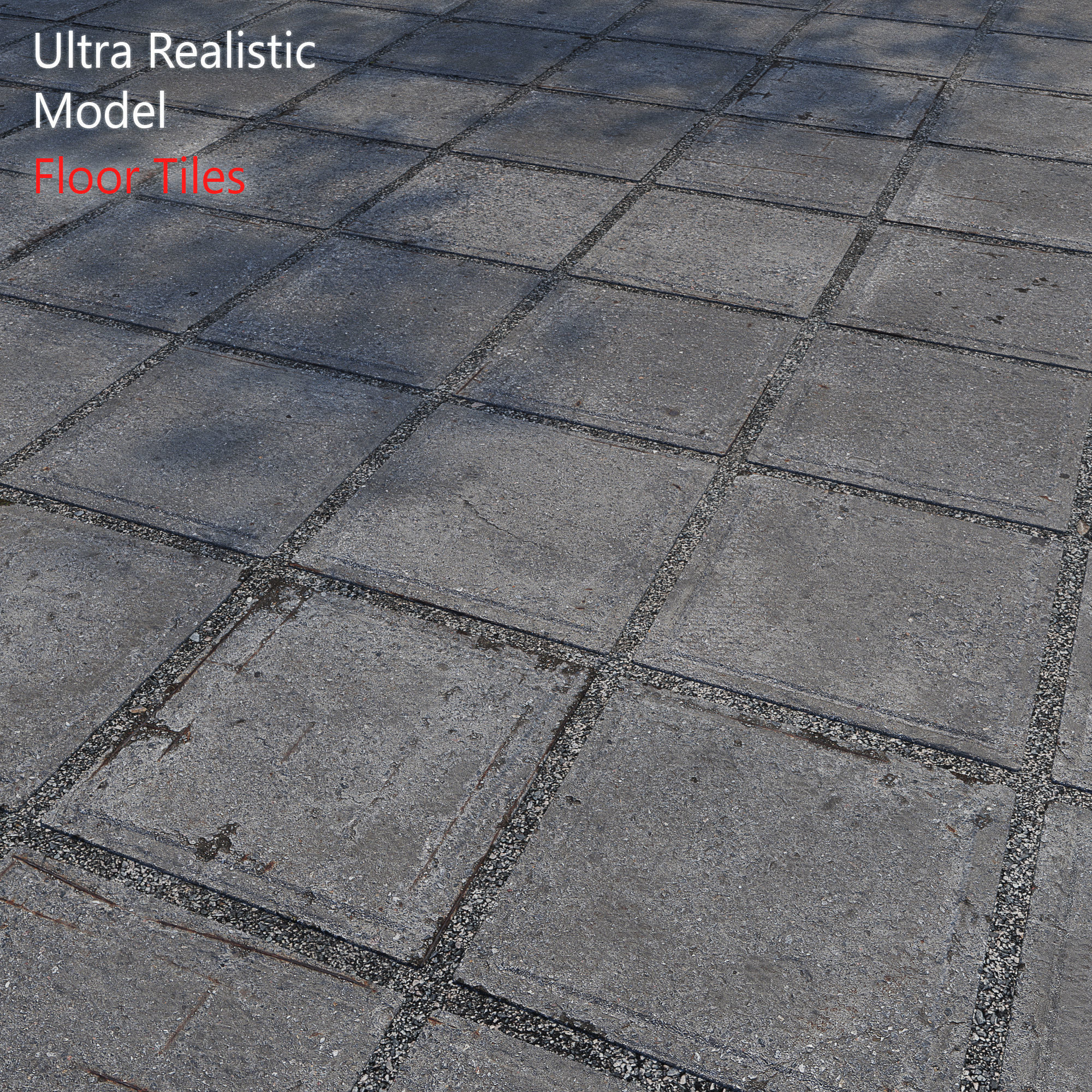 Floor Tiles 3D model brick | CGTrader