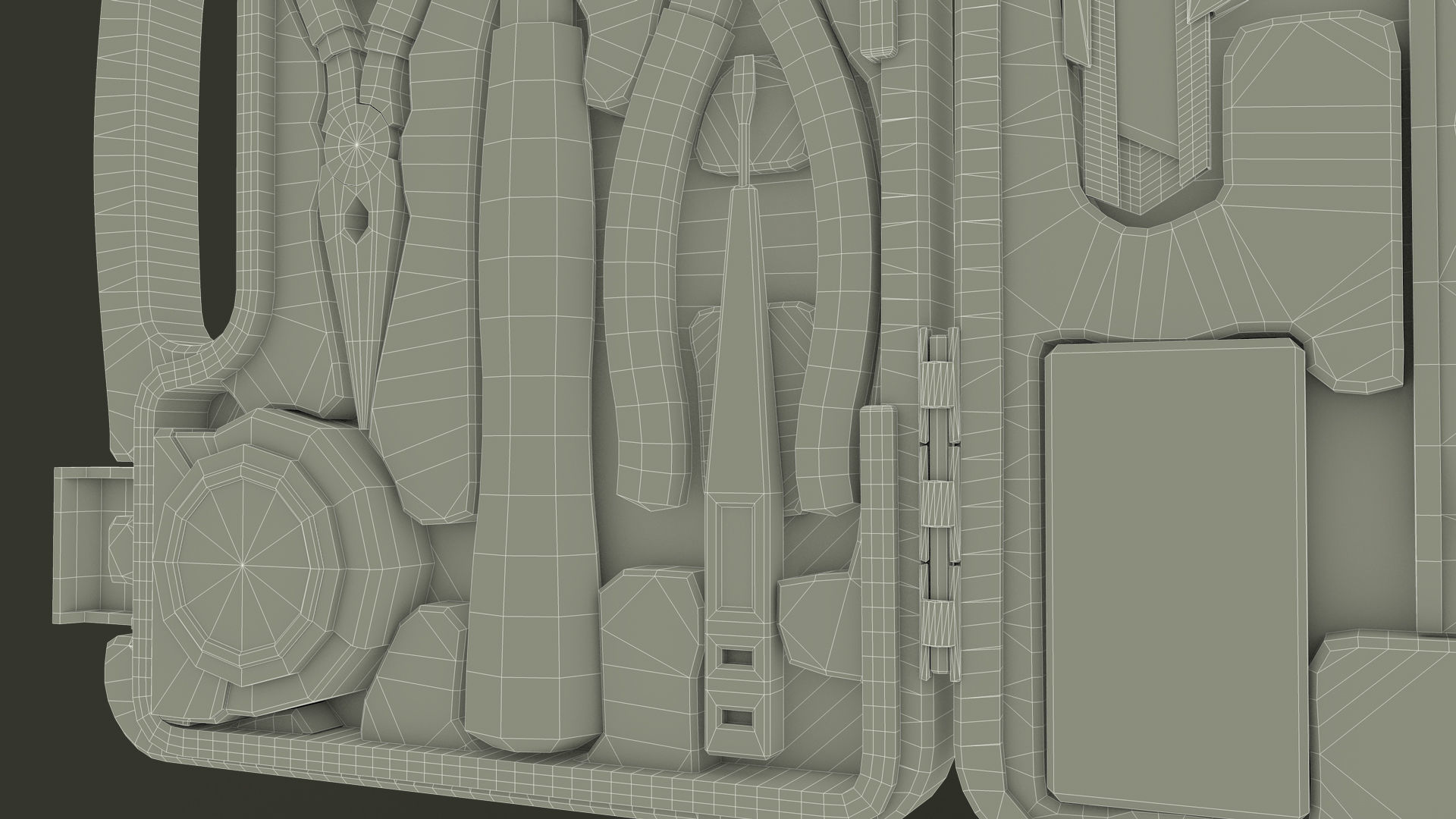 Low Poly Toolkit tool kit 3D model | CGTrader