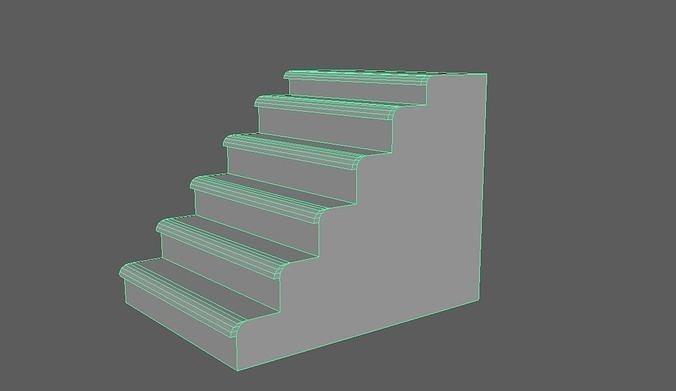 Staircase free 3D model 3D printable | CGTrader