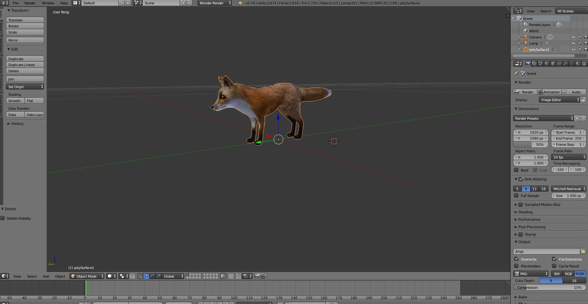 3D model 3D Fox rigged Model VR / AR / low-poly rigged | CGTrader