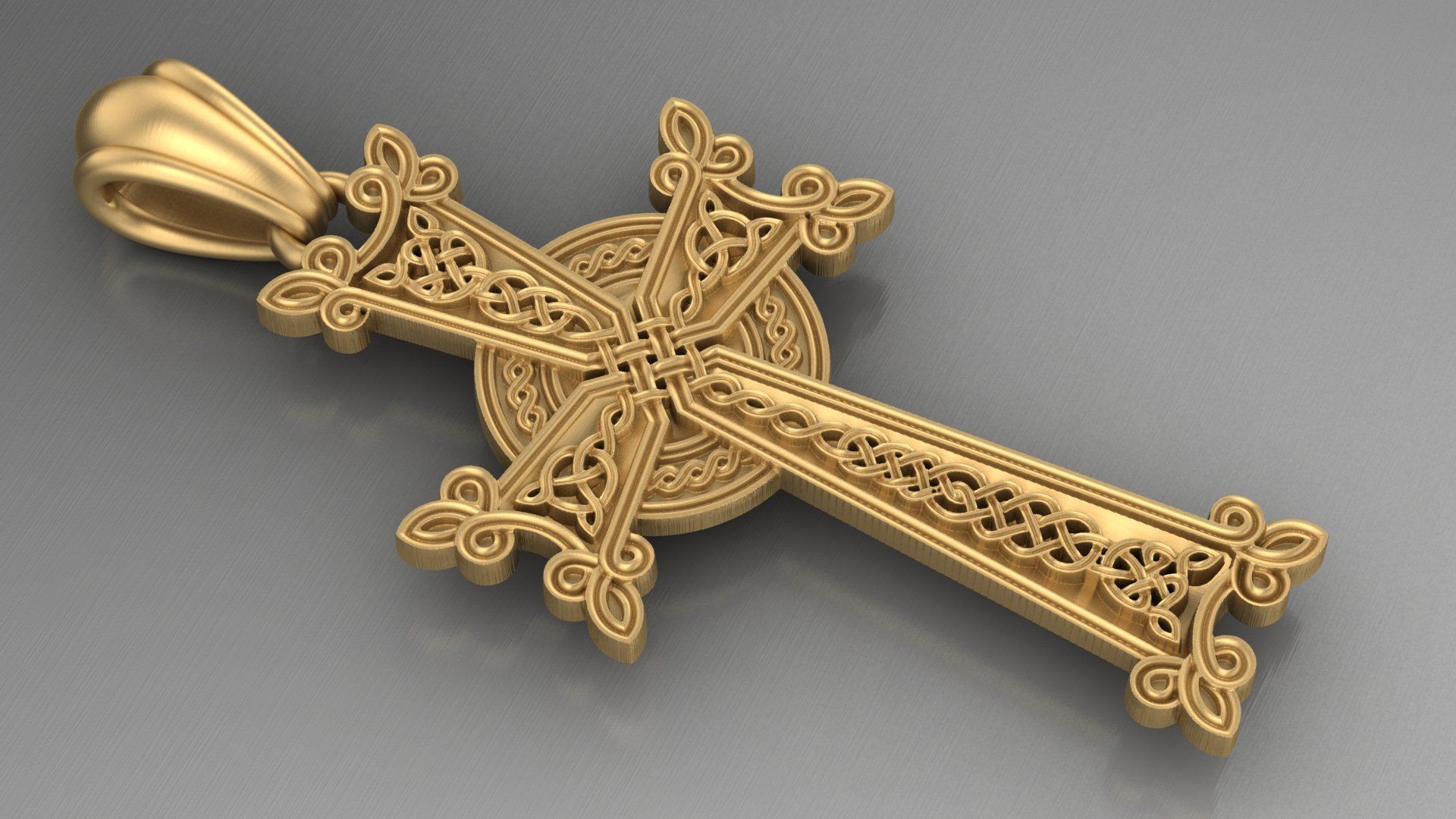 cross with patterns 3D model 3D printable | CGTrader