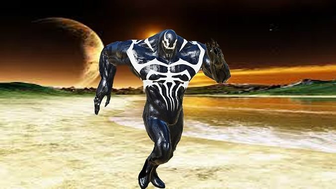 Venom 2020 Rigged model 3D model rigged | CGTrader