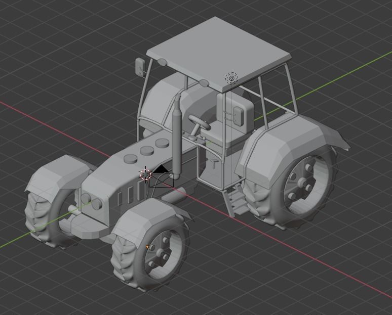 Tractor free 3D model | CGTrader