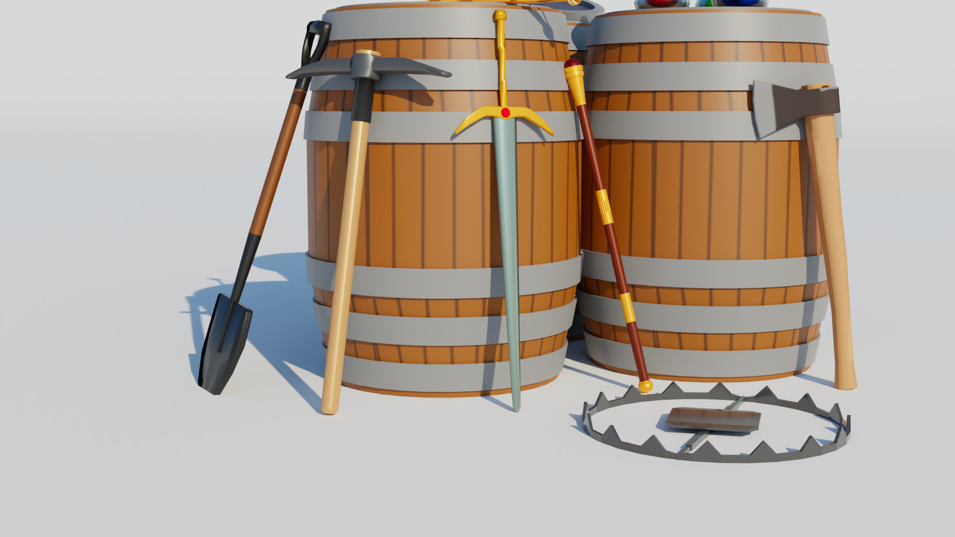 3D model Low Poly RPG Kit 01 VR / AR / low-poly | CGTrader