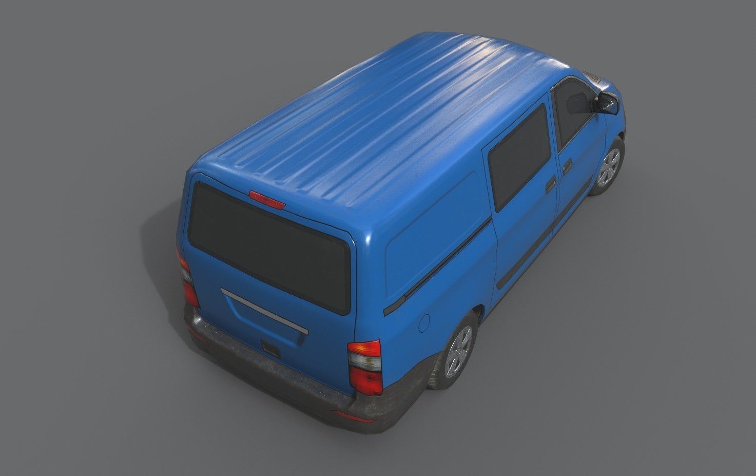 3D model Generic Minivan Blue VR / AR / low-poly | CGTrader