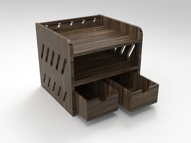 Desk Organizer 3d Model free 3D model | CGTrader
