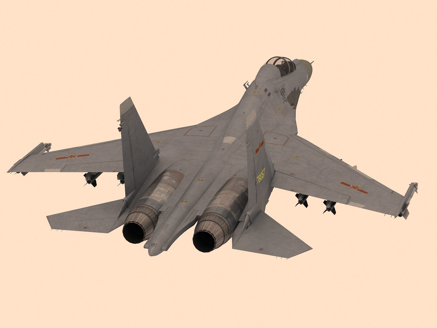 3D model Sukhoi Su-30 MKK rigged VR / AR / low-poly | CGTrader