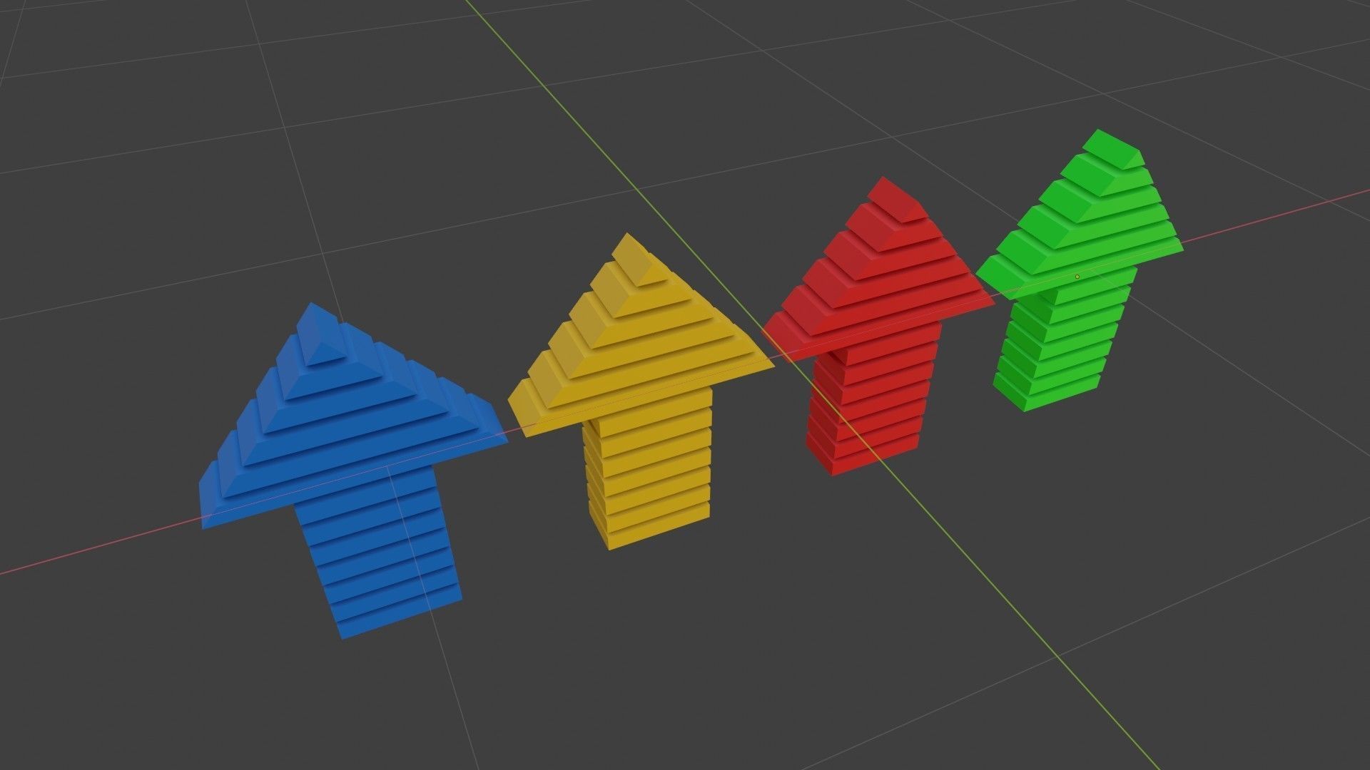 3D model Low poly arrow 51 VR / AR / low-poly | CGTrader