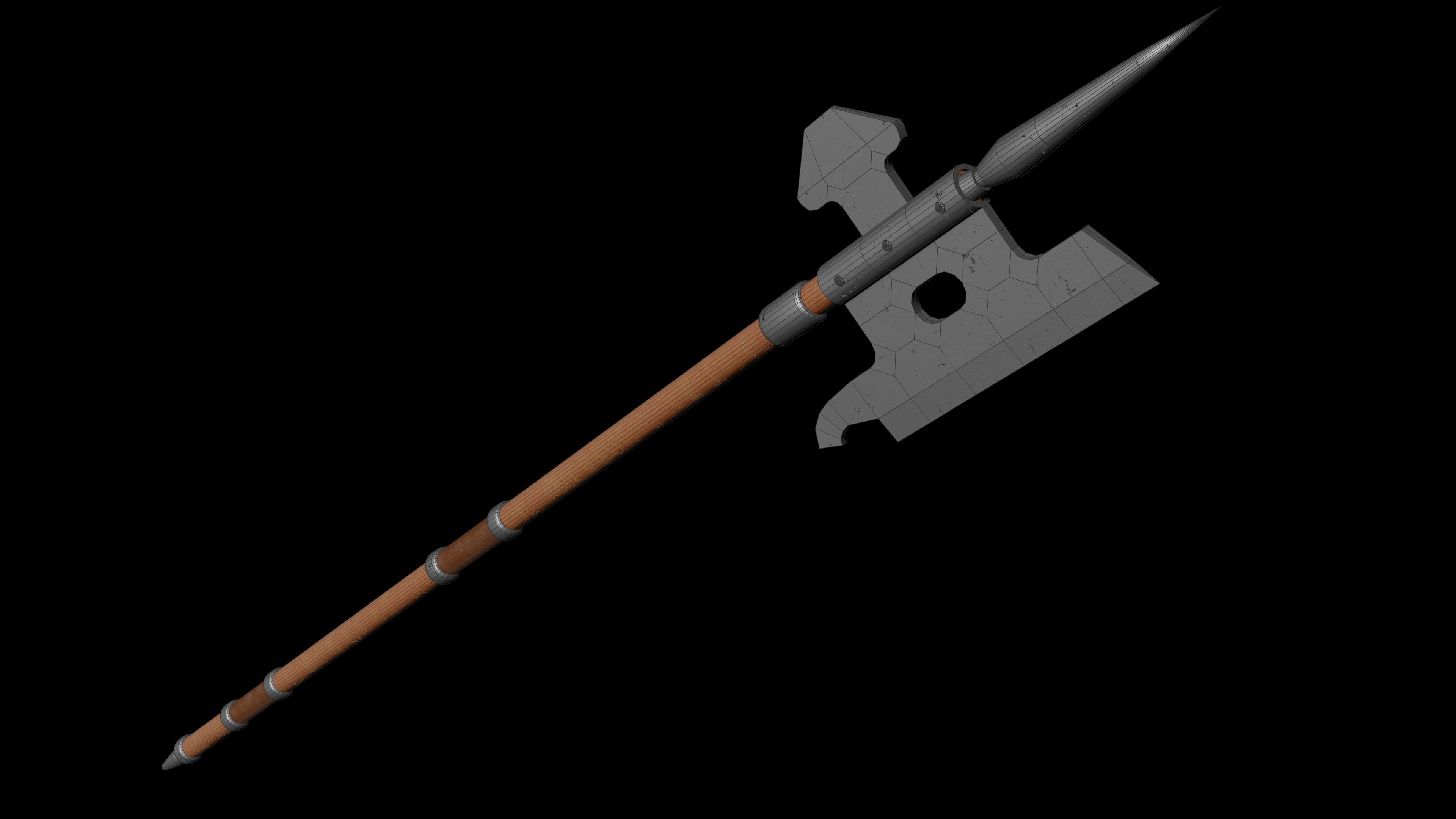 3D model Realistic pikes with procedural materials - 5 different pikes ...