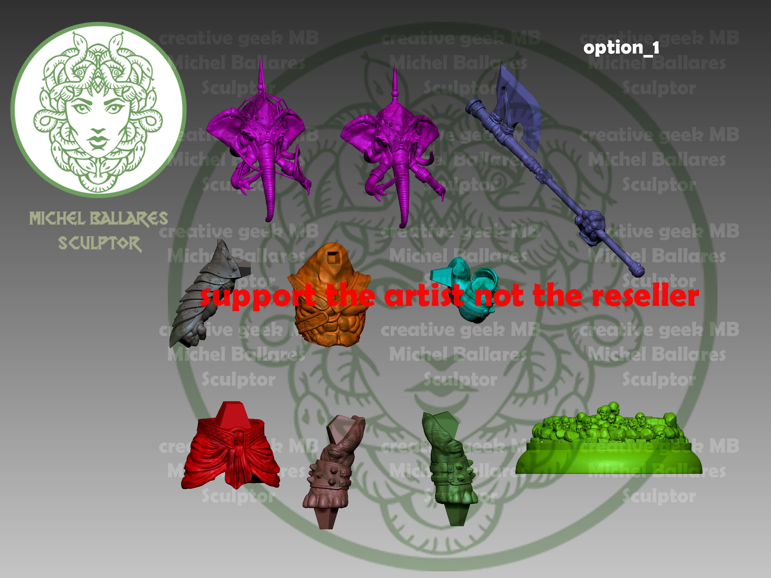 Zama the Warrior Elephant by Creative Geek MB 3D model 3D printable ...