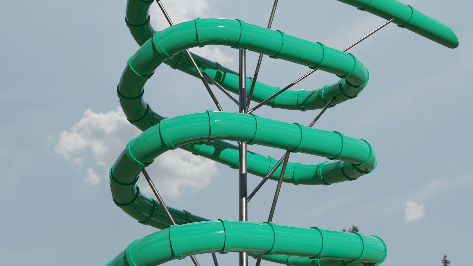 3D Model Collection Two Water Slides 3D models VR / AR / low-poly ...