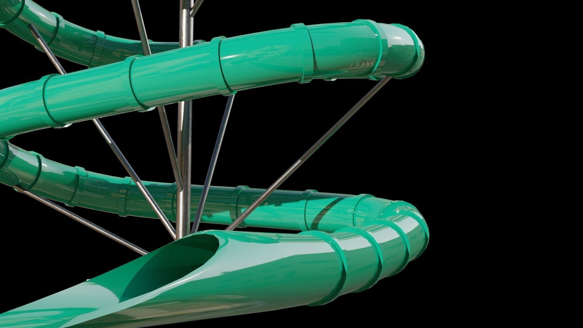 3D Model Collection Two Water Slides 3D models VR / AR / low-poly ...