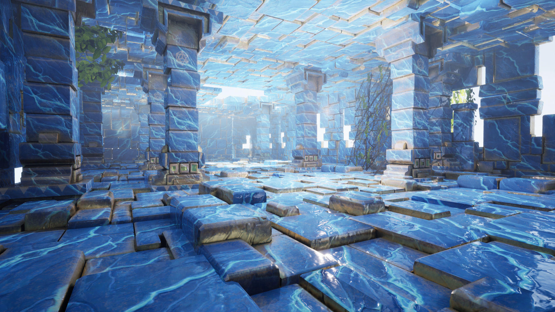 Modular Walls Fantasy free VR / AR / low-poly 3D model | CGTrader