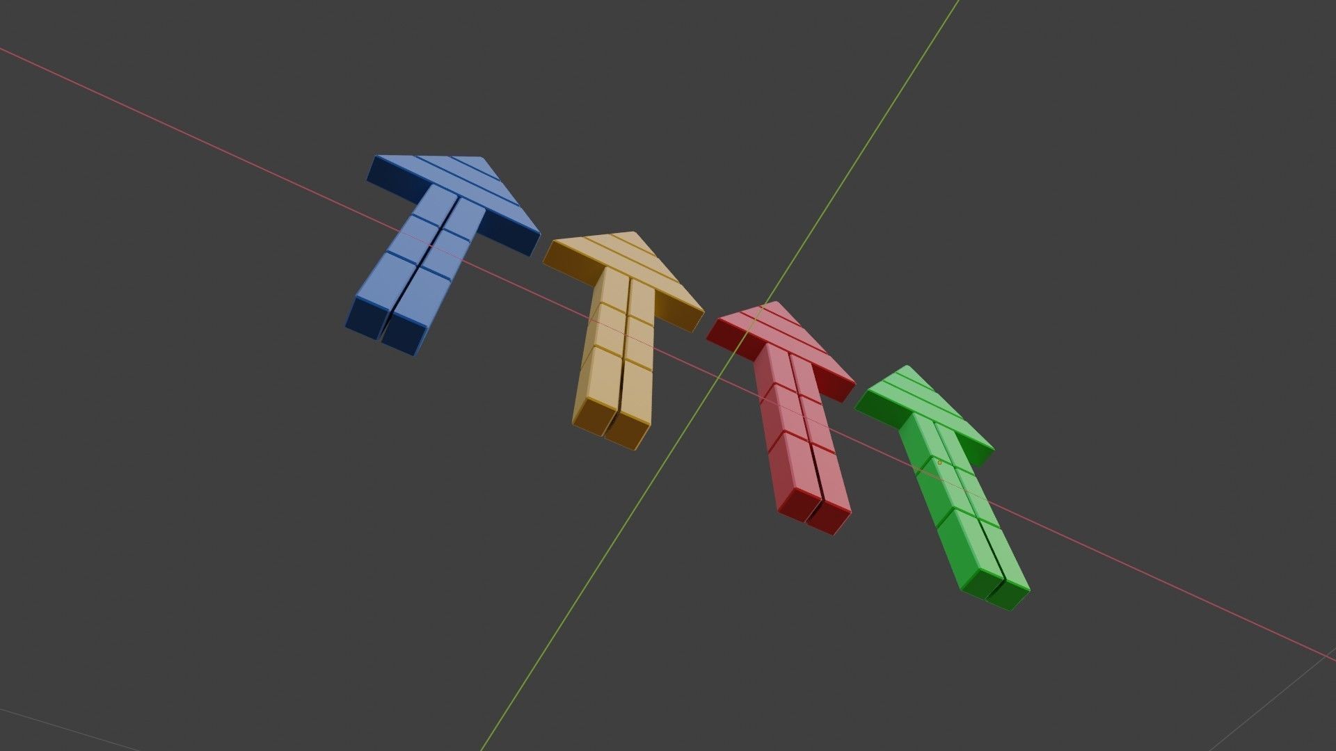 3D model Low poly arrow 52 VR / AR / low-poly | CGTrader