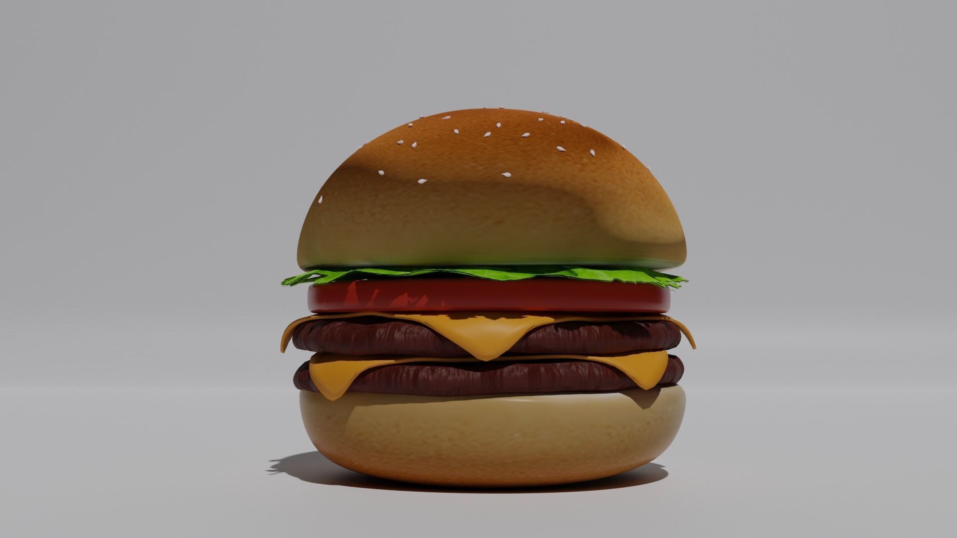 Cheeseburger 3D model | CGTrader