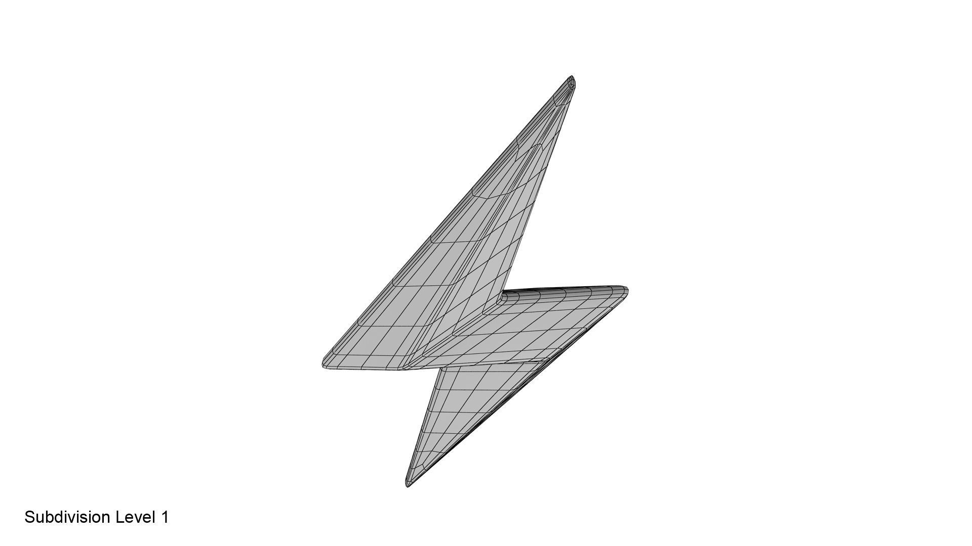 Lightning symbol 3D model | CGTrader