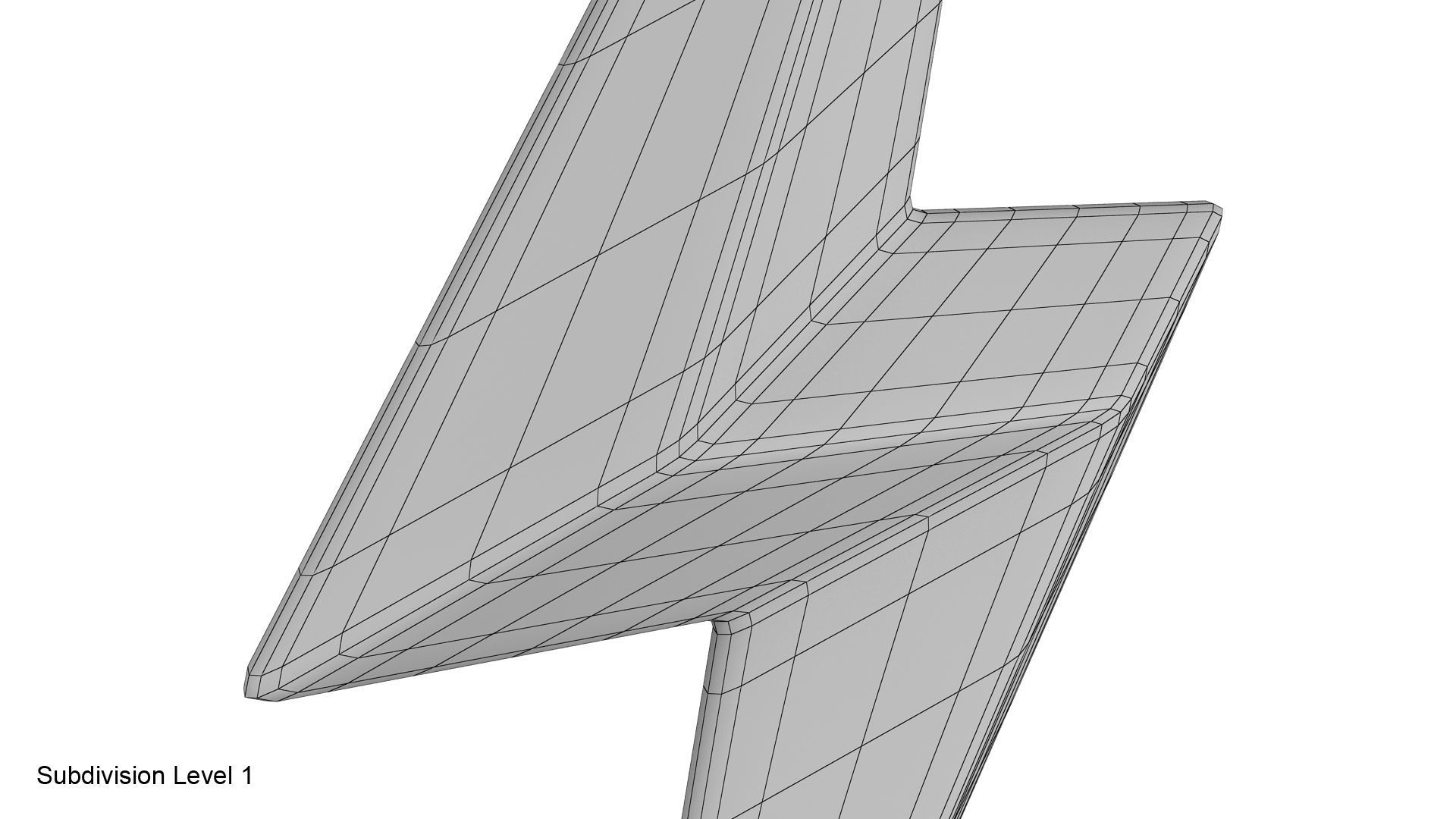 Lightning symbol 3D model | CGTrader