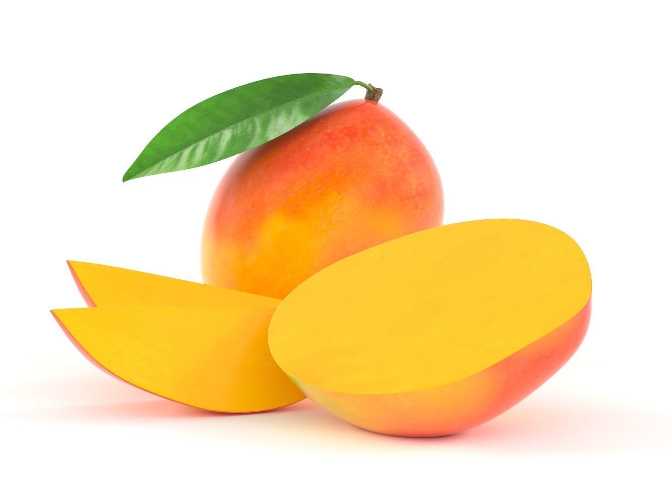 organic 3D model Mango Fruit | CGTrader