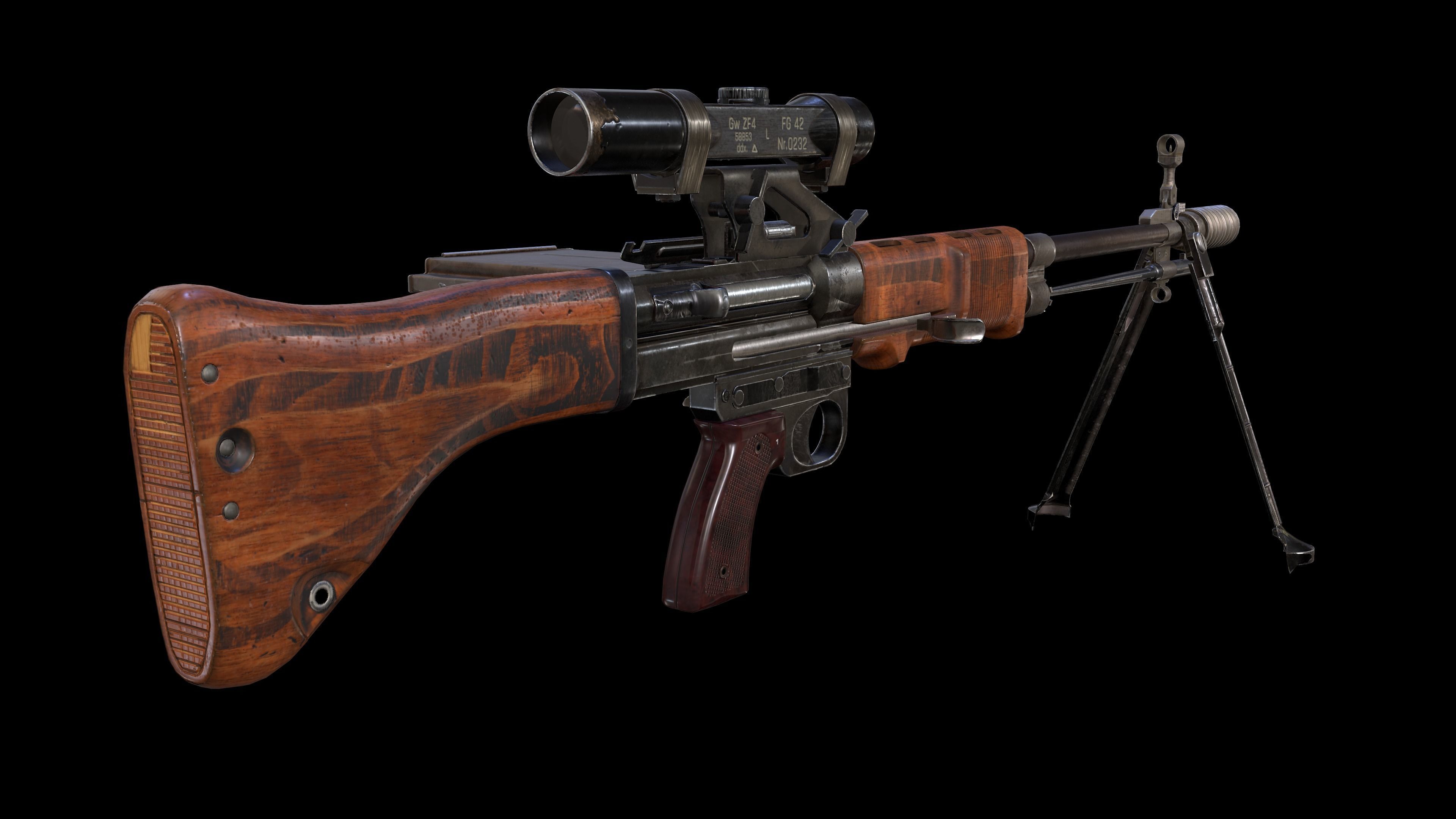 3D model FG 42 VR / AR / low-poly | CGTrader