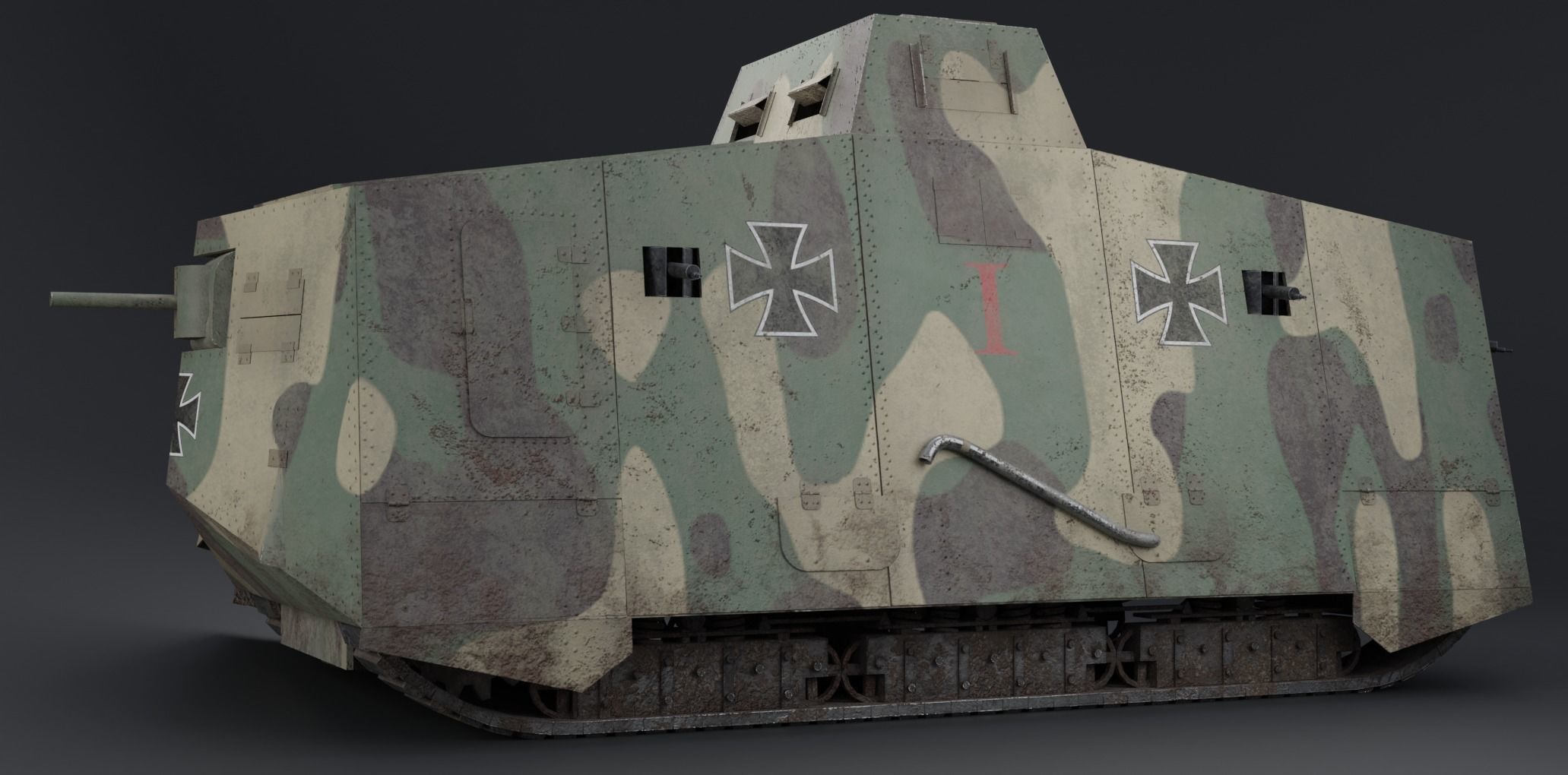 A7V Tank 3D model | CGTrader