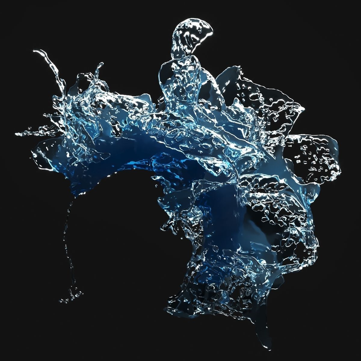 Punk Splash 1 3D model | CGTrader