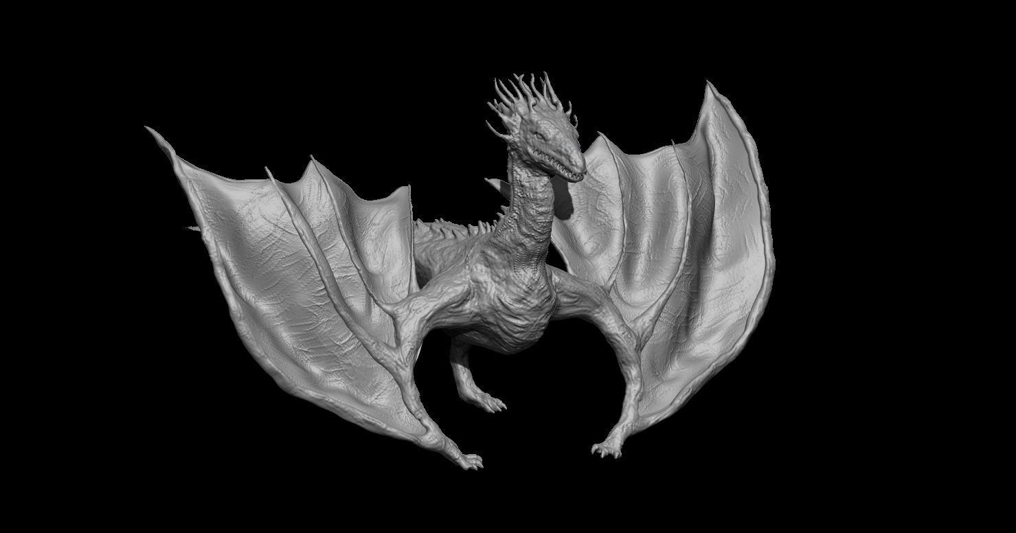 Dragon high poly sculpt 3D model | CGTrader