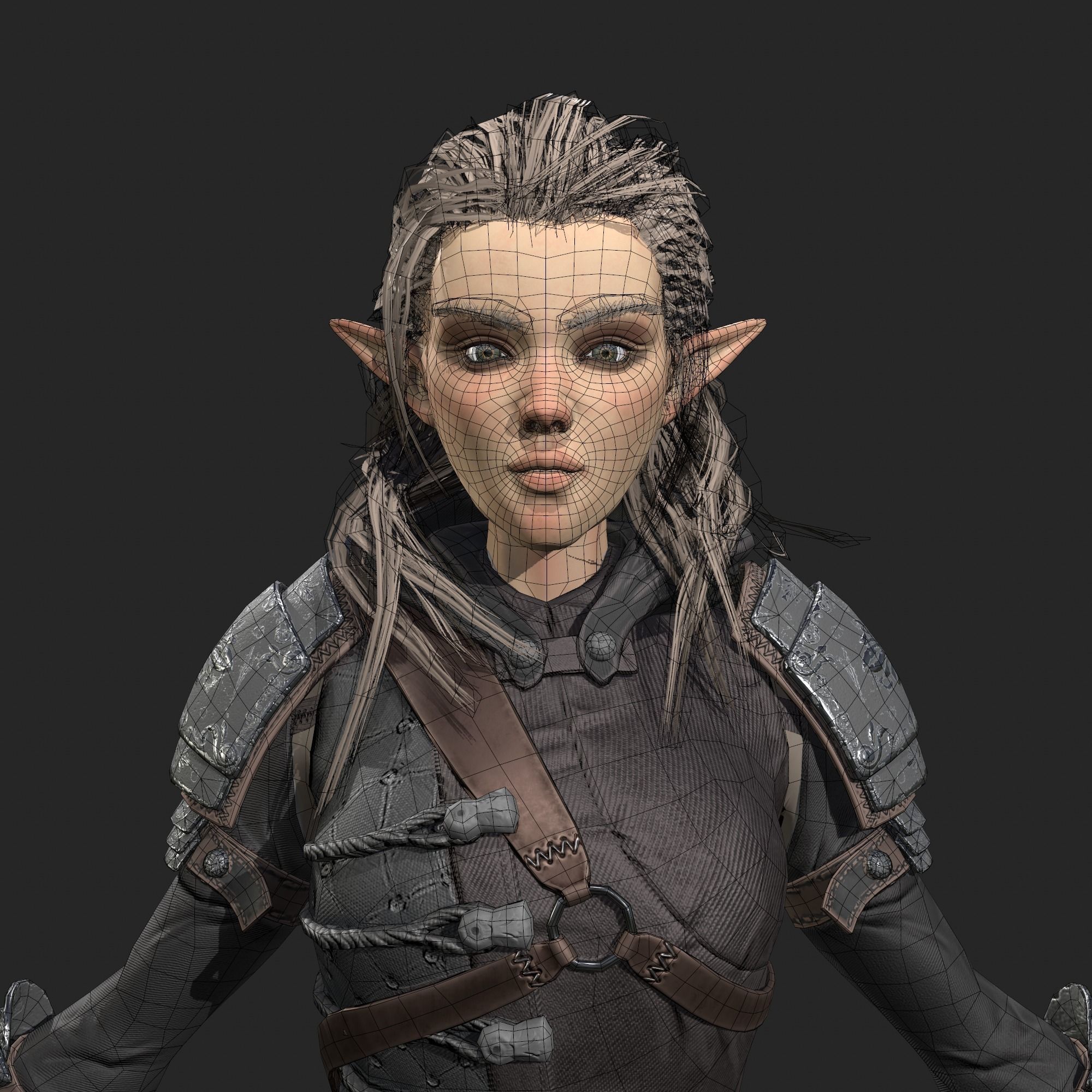 Elf Archer free VR / AR / low-poly 3D model | CGTrader