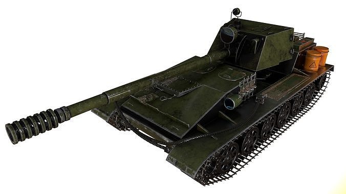 3D model SU 130 PM anti-tank self-propelled artillery mount VR / AR ...