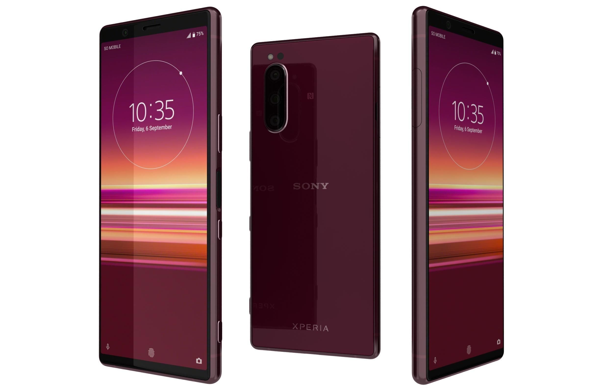 Sony Xperia 5 Red 3D model | CGTrader