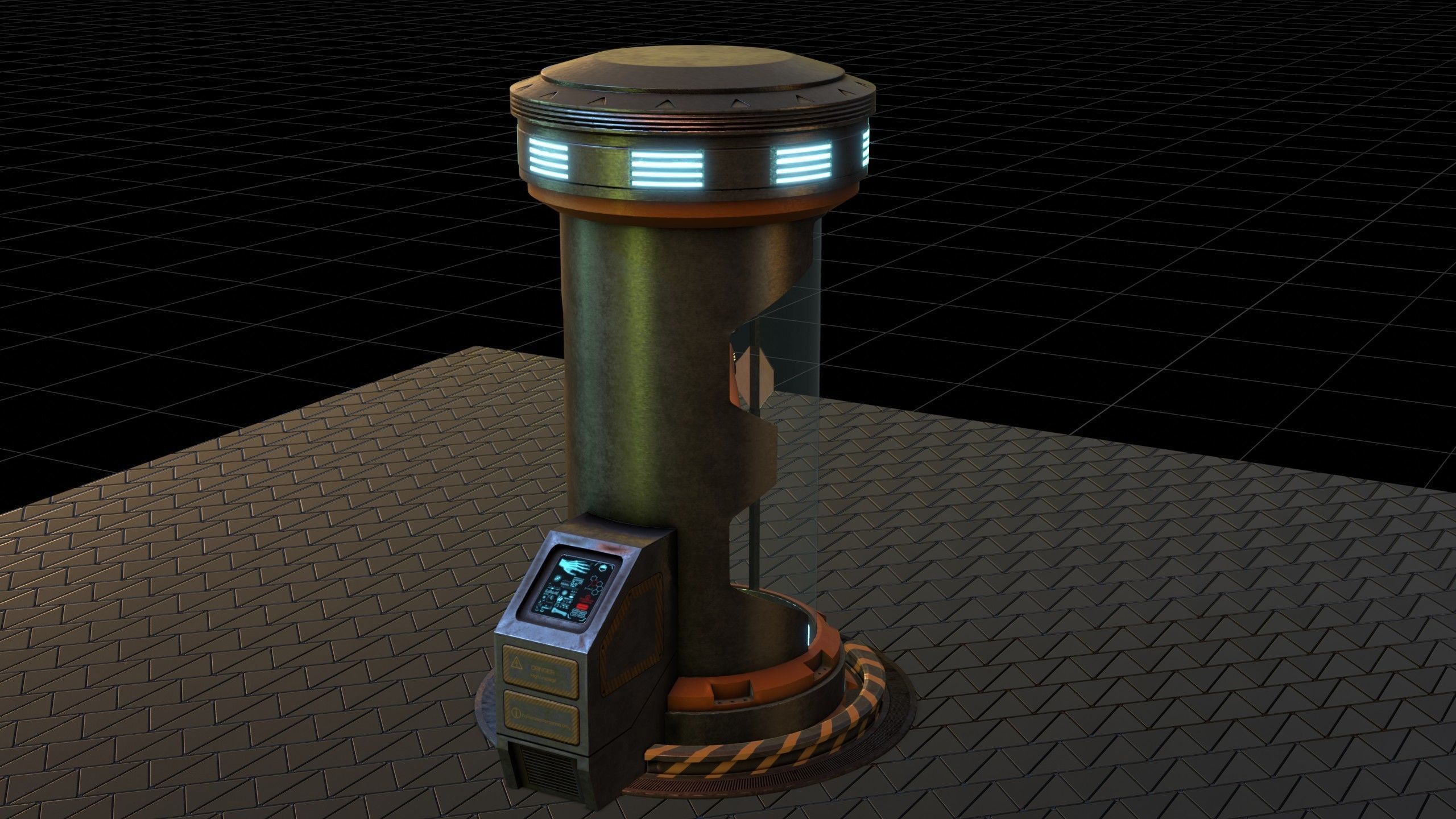 3D model sci fi clone capsule VR / AR / low-poly | CGTrader