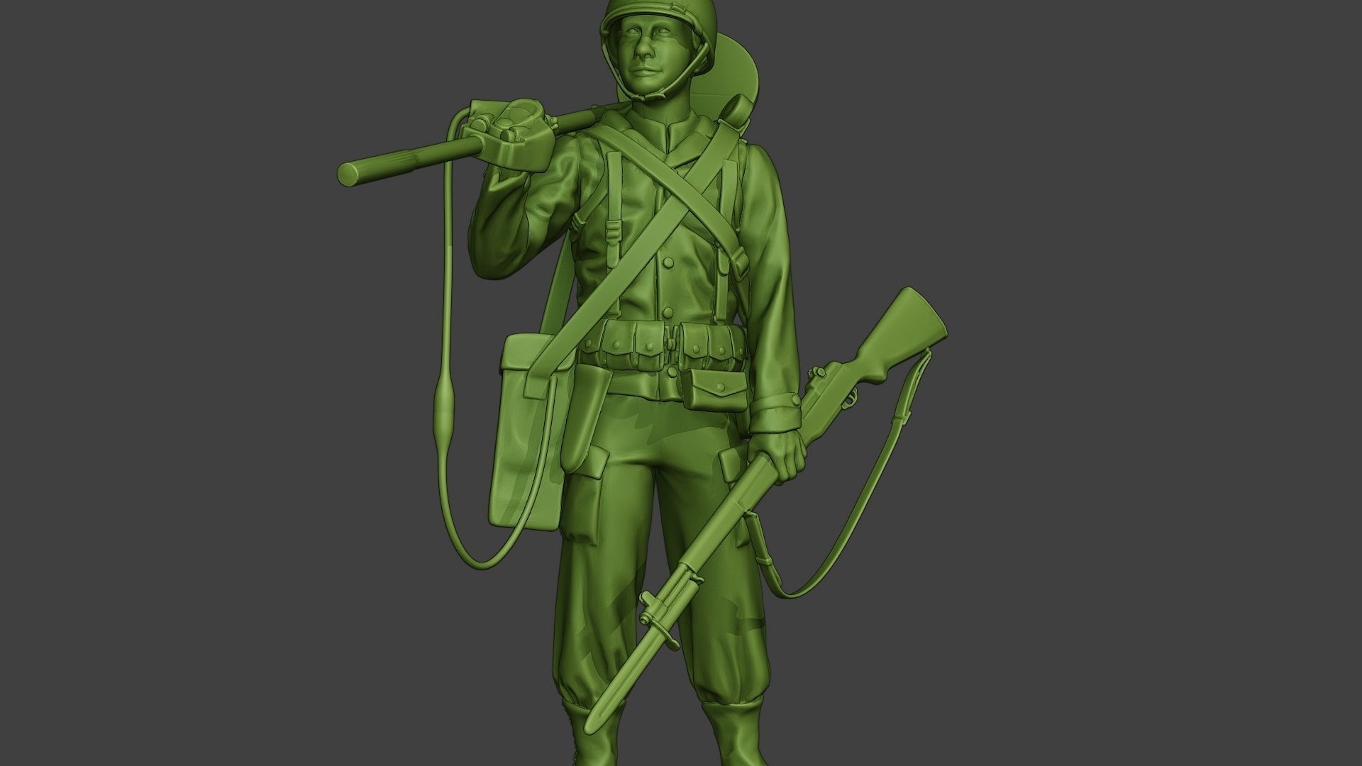 American engineer soldier ww2 Stand2 A9 3D model 3D printable | CGTrader