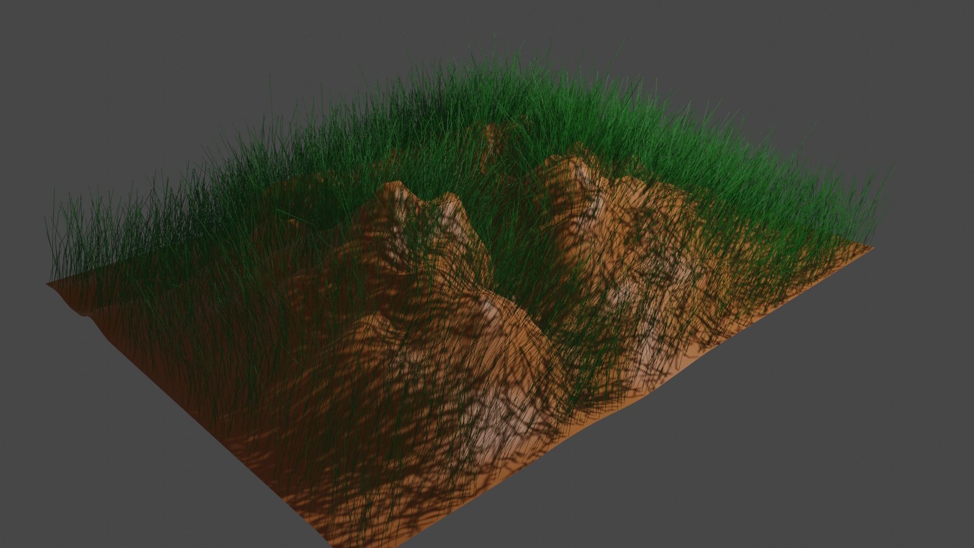 GRASS LANDSCAPE WITH WIND FLOW ANIMATION 3D model | CGTrader