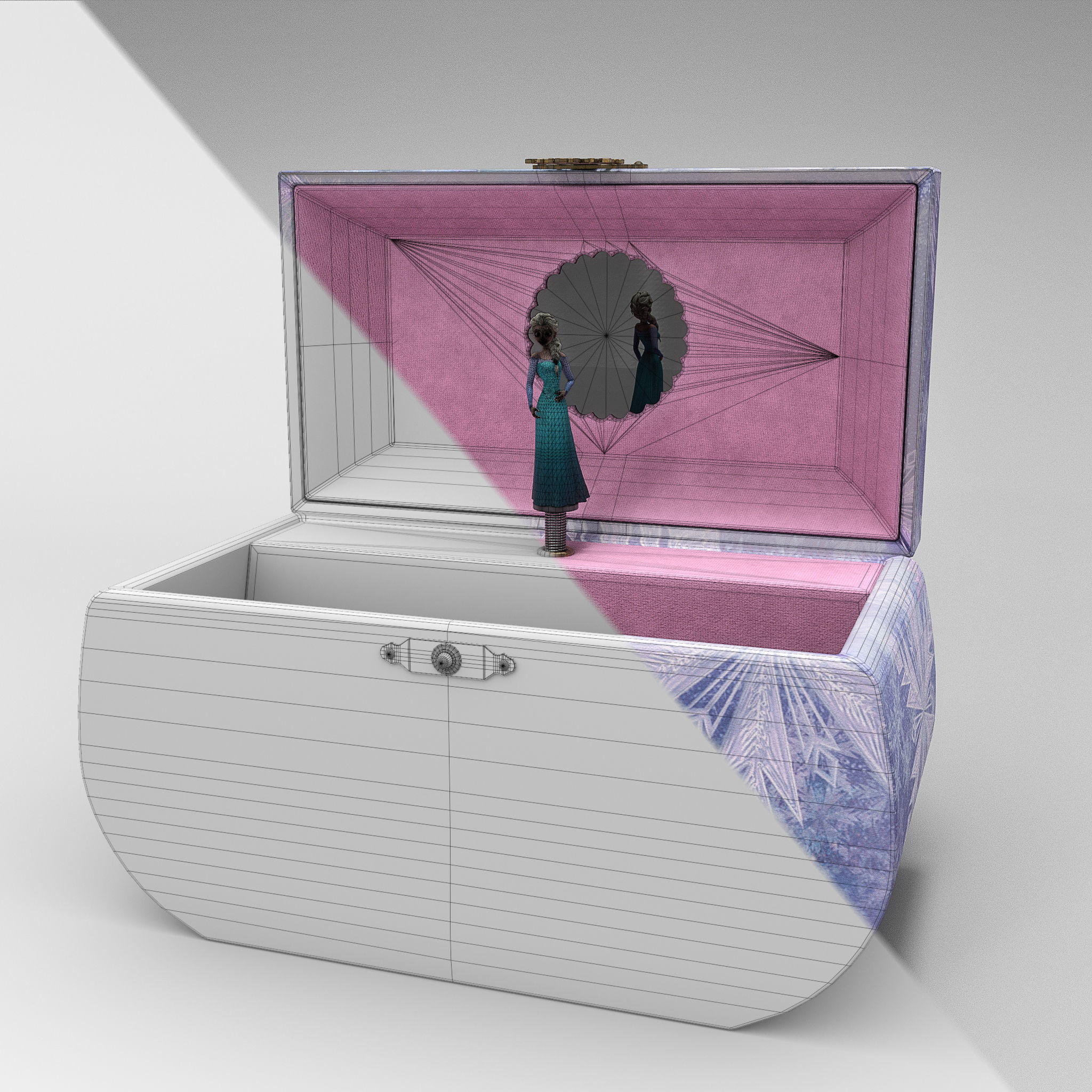 3D model Frozen Elsa Musicbox VR / AR / low-poly | CGTrader