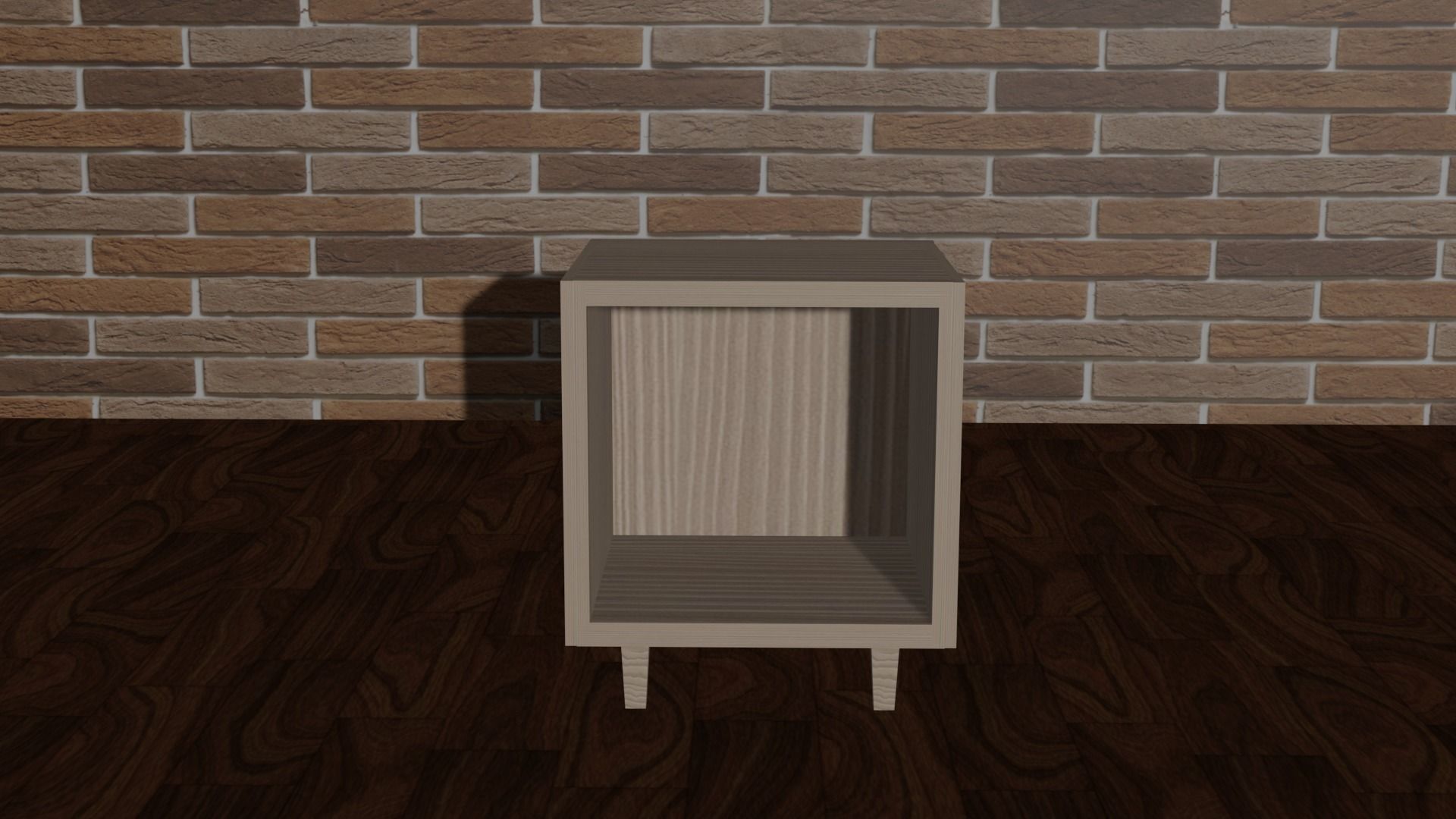 3D printable model wooden Bedside table | CGTrader