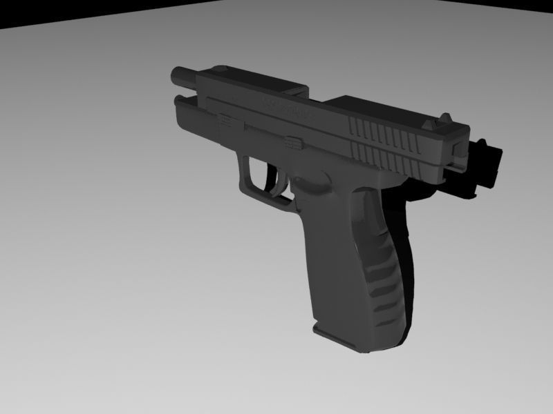 HS-2000 Croatian Pistol free VR / AR / low-poly 3D model | CGTrader