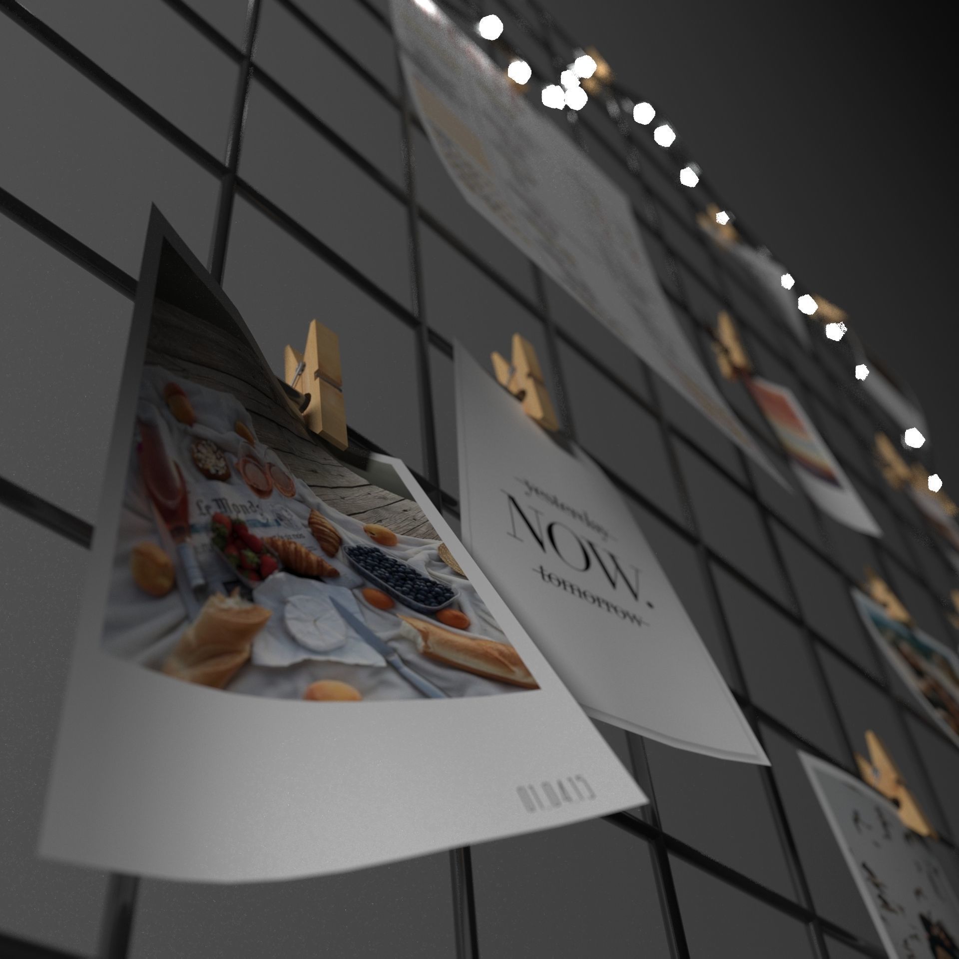 Moodboard 3D model | CGTrader