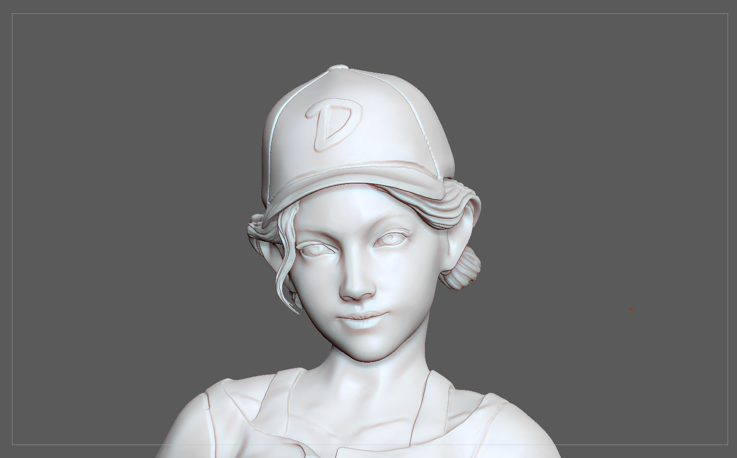 CLEMENTINE WALKING DEAD TELLTALE CLEM PRINTABLE STATUE 3D model 3D ...