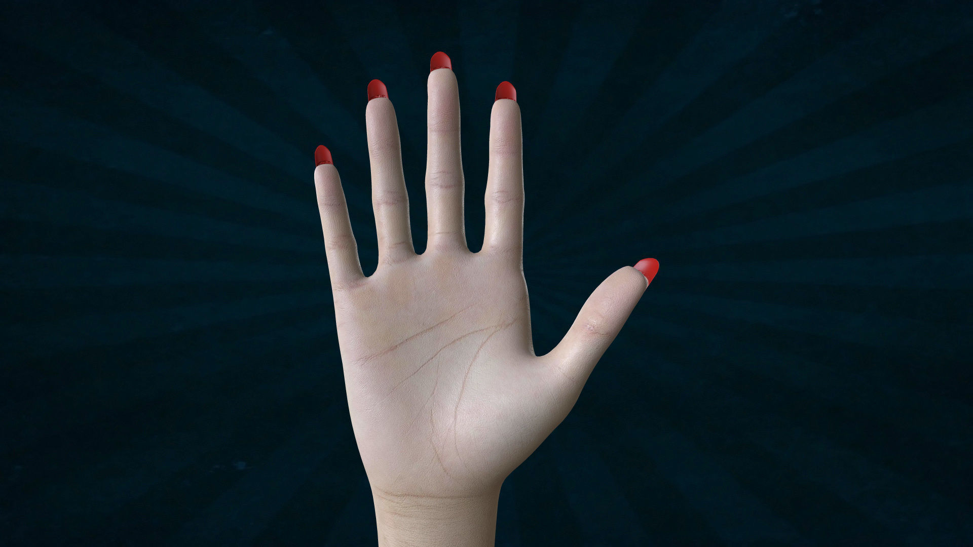 HAND-018 Woman right hand 3D model rigged | CGTrader