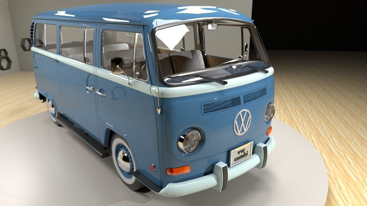Volkswagen Combi T2 1970 3D model | CGTrader